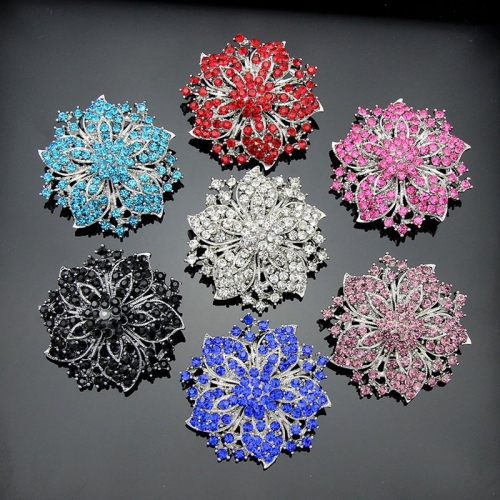 Luxury Full Diamond Gemstone Brooch Diamond Encrusted Crystal Corsage ...