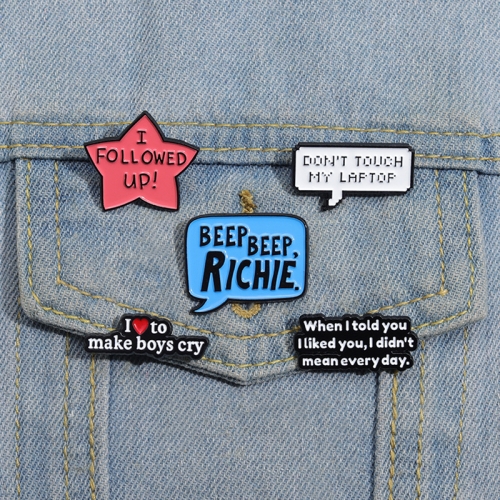 Inspirational English Sentence Badge Wholesalers